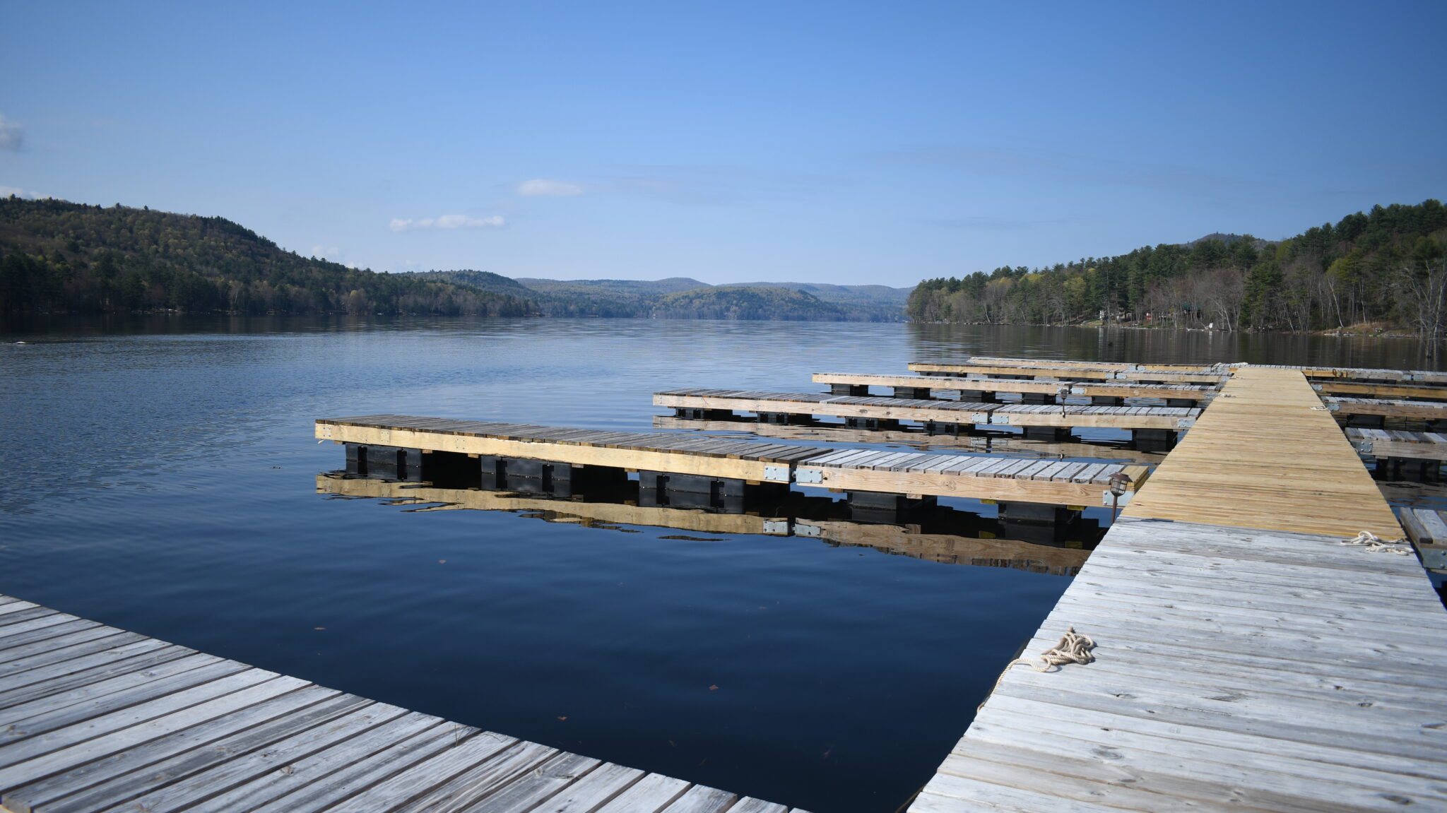 The Great Sacandaga Lake and our boat slips. - Sacandaga Boat Slips ...